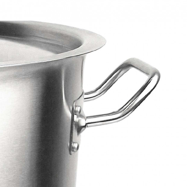 SOGA Stock Pot 23L Top Grade Thick Stainless Steel Stockpot 18/10