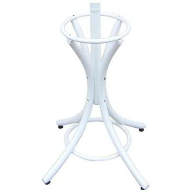 White Coat Rack With Stand Wooden Hat And 12 Hooks Hanger