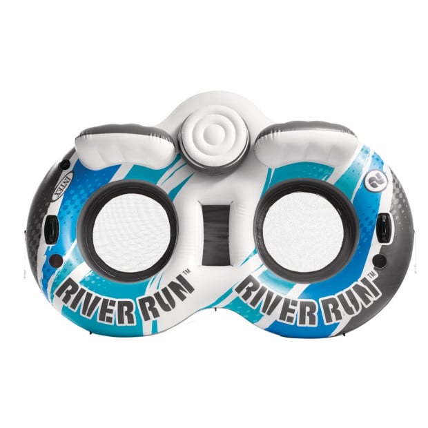 Intex River Run 2 Inflatable Floating Lake Tube - Blue Rapids Intex River Run 2 Inflatable Floating Lake Tube - Blue Rapids