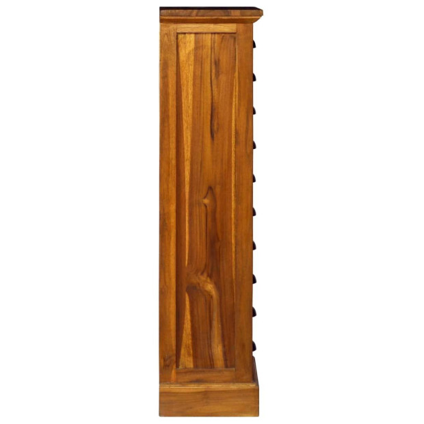 10-drawer Cabinet 35x30x120 Cm Solid Teak Wood 10-drawer Cabinet 35x30x120 Cm Solid Teak Wood