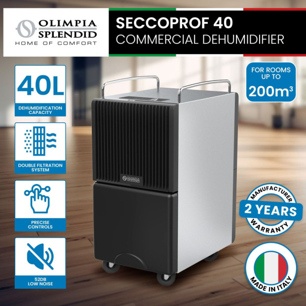 Olimpia Splendid SeccoProf Commercial Dehumidifier - 40L