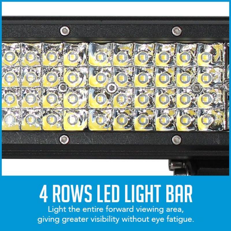 23In Led Light Bar Philips 4 Rows Bundle 2x 60w Driving Worklight