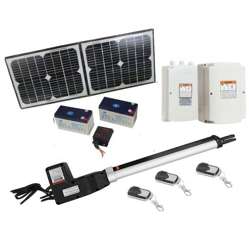 500kg 20w Solar Single Swing Auto Motor Remote Gate Opener