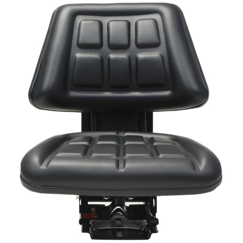 Tractor Seat With Suspension Steel frame Black