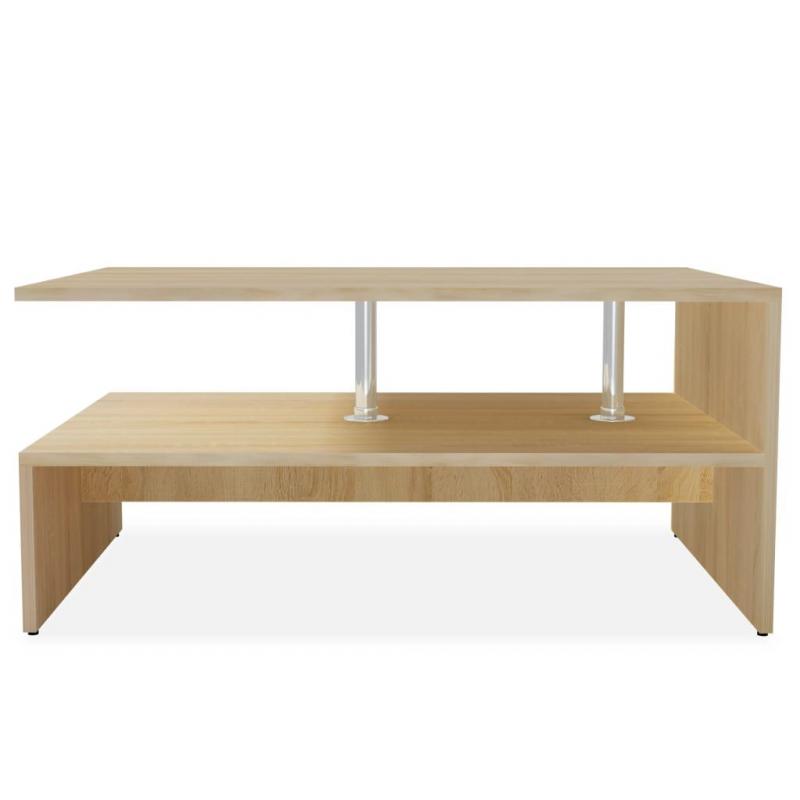 Coffee Table Chipboard 90x59x42 Cm Oak