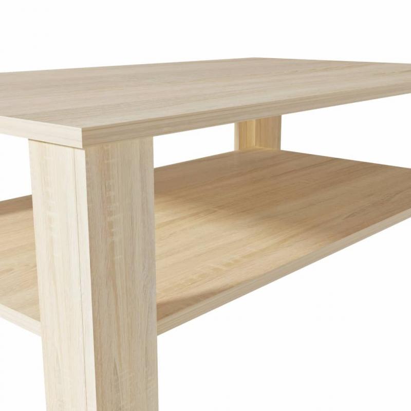 Coffee Table Chipboard 100x59x42 Cm Oak