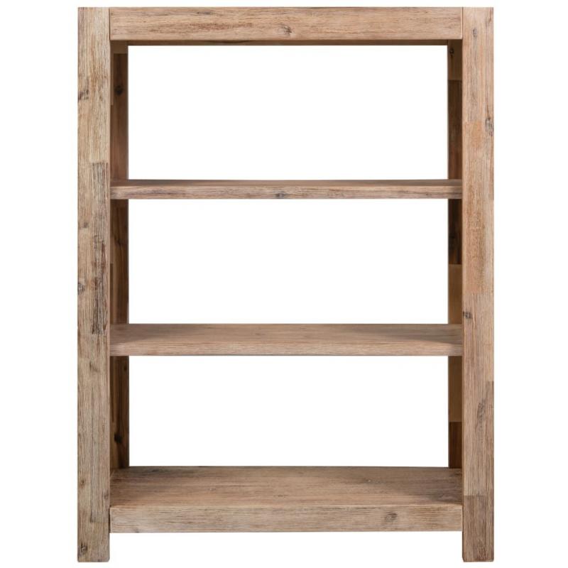 3-tier Bookcase 80x30x110 Cm Solid Acacia Wood