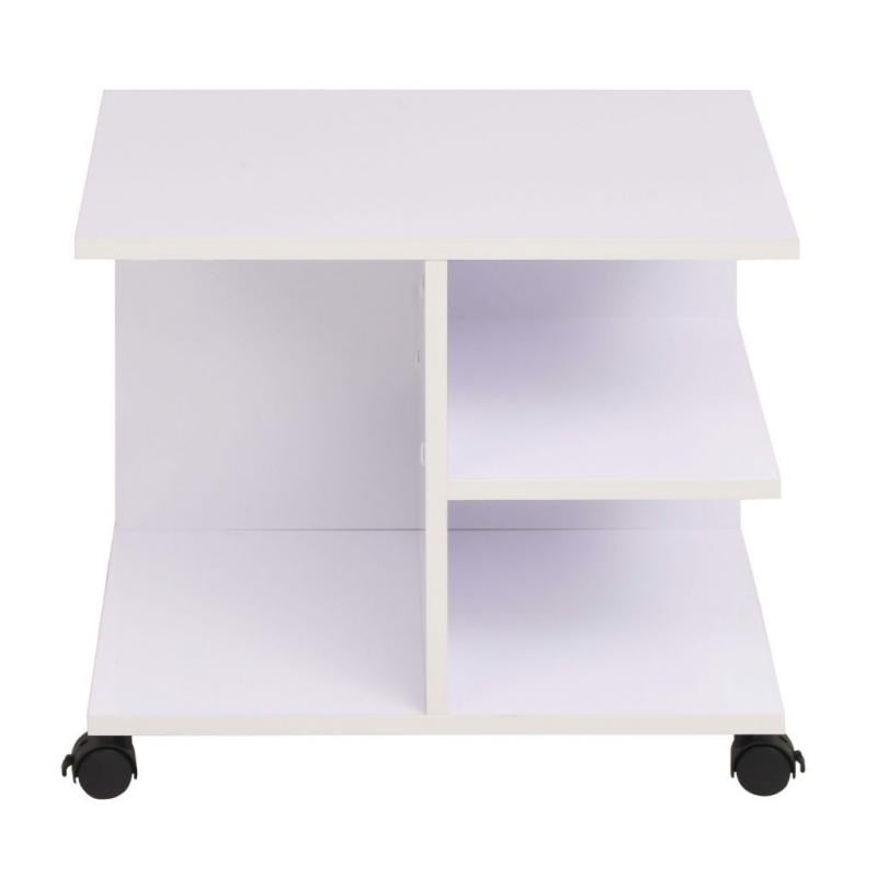 Rolling Shelf 50x35x42 cm White