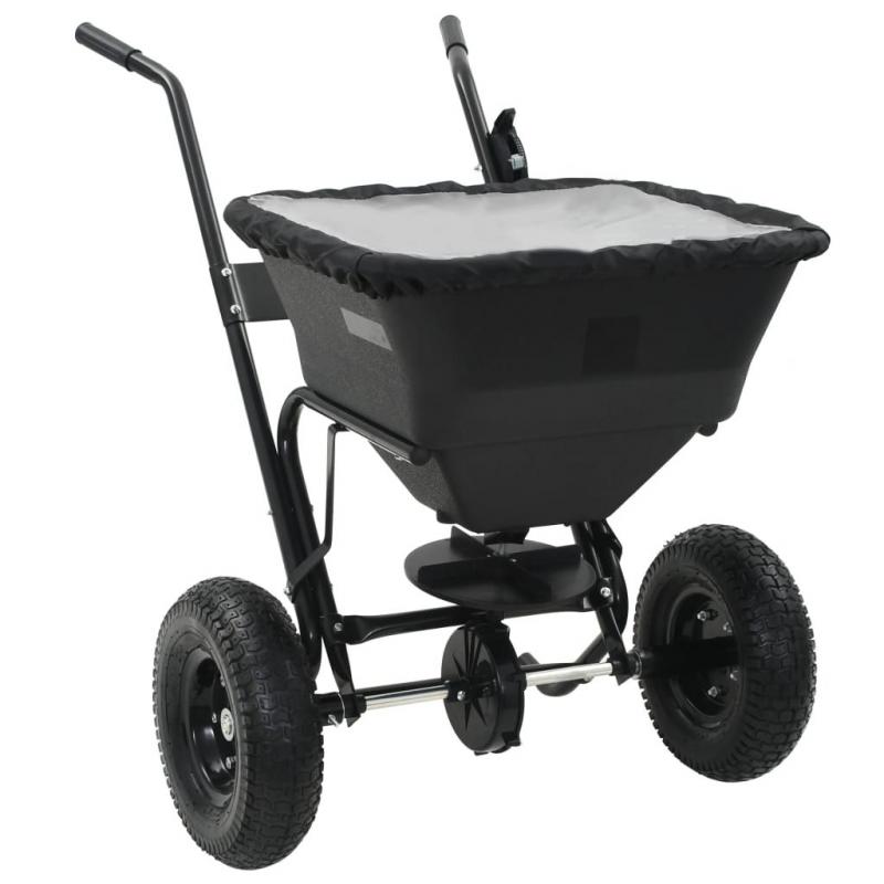 Walk Behind Salt Spreader Pvc And Steel 106x73x76 Cm 45 L