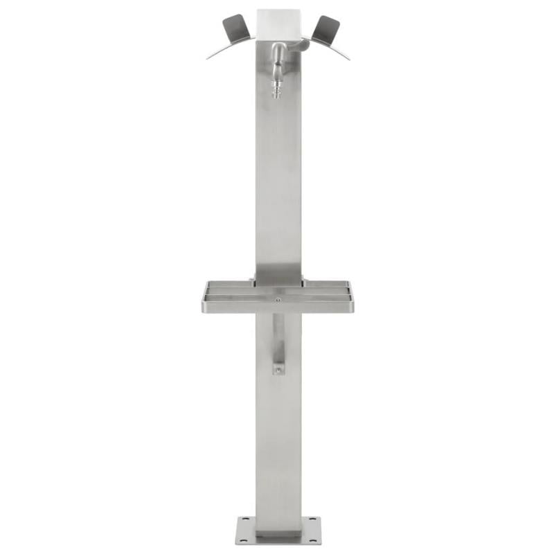 Garden Water Column Stainless Steel Square 95 Cm