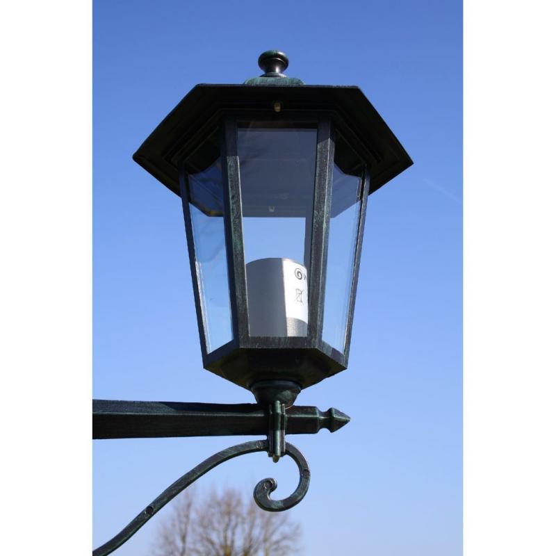 Garden Lamp Post Dark Green 215 Cm