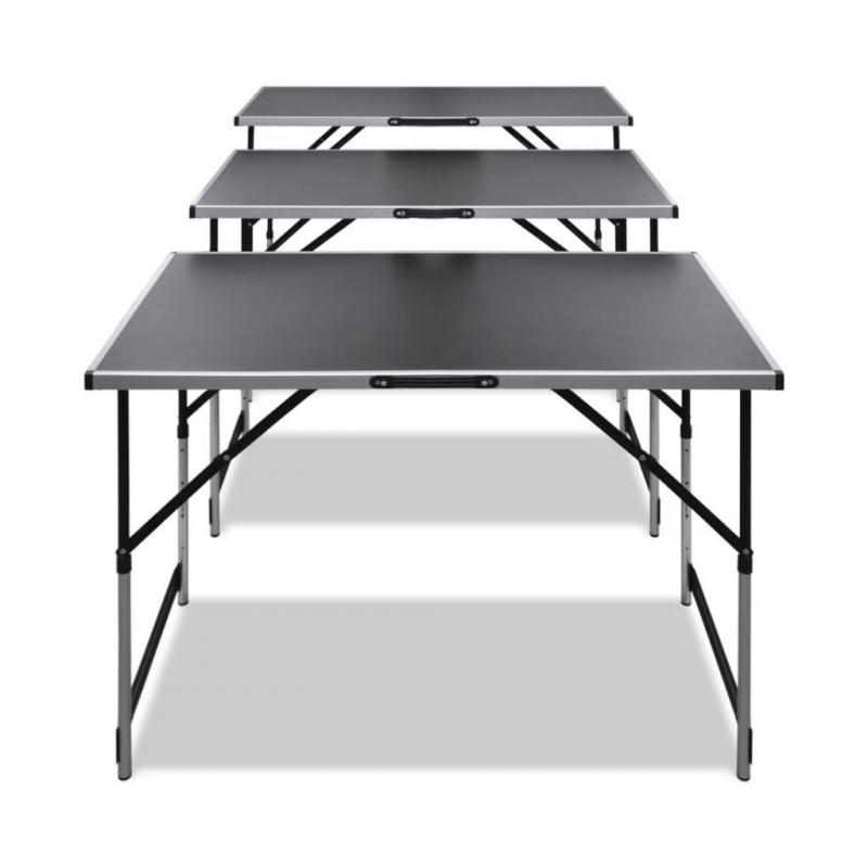 Pasting Table 3 Pcs Foldable Height Adjustable