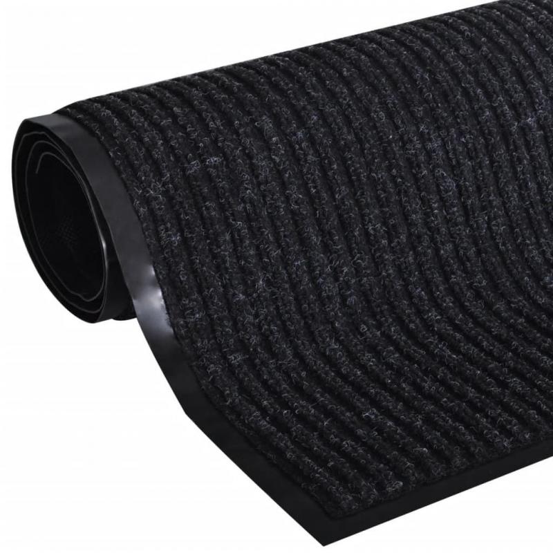 Black Pvc Door Mat 90 X 150 Cm
