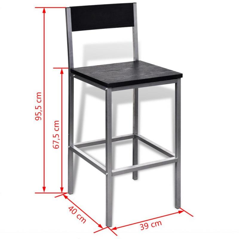 Counter Height Breakfast Bar Set Chair Table