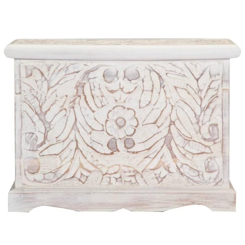 Storage Box 58x40x40 Cm Solid Acacia Wood