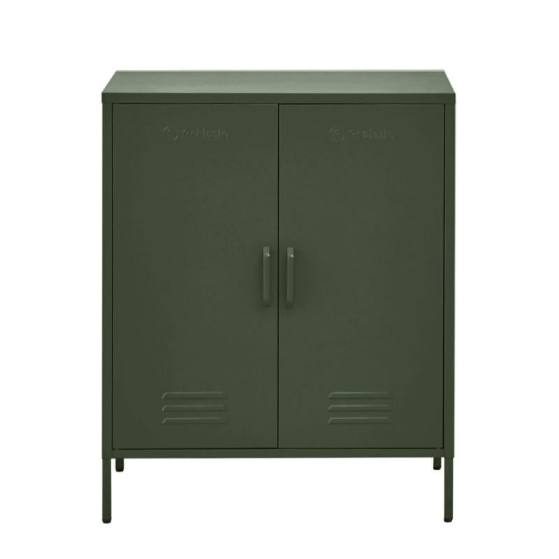 Buffet Sideboard Locker Metal Storage Cabinet - Sweetheart Green