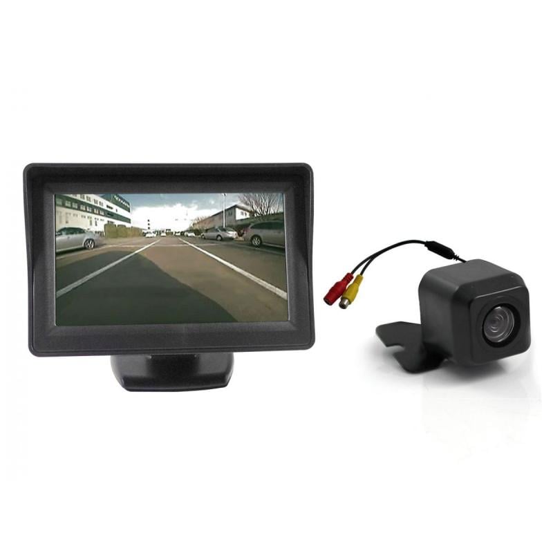 4.3In Monitor + 12v Reversing Camera Kit Car Caravan Lcd Rearview
