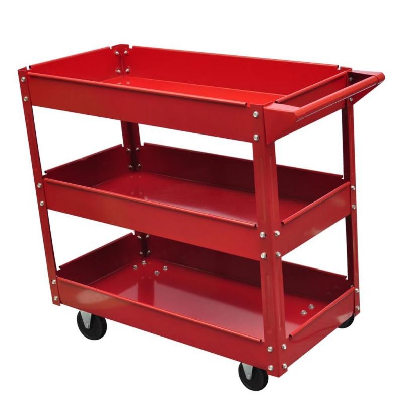 Workshop Tool Trolley 100 kg Load - Red