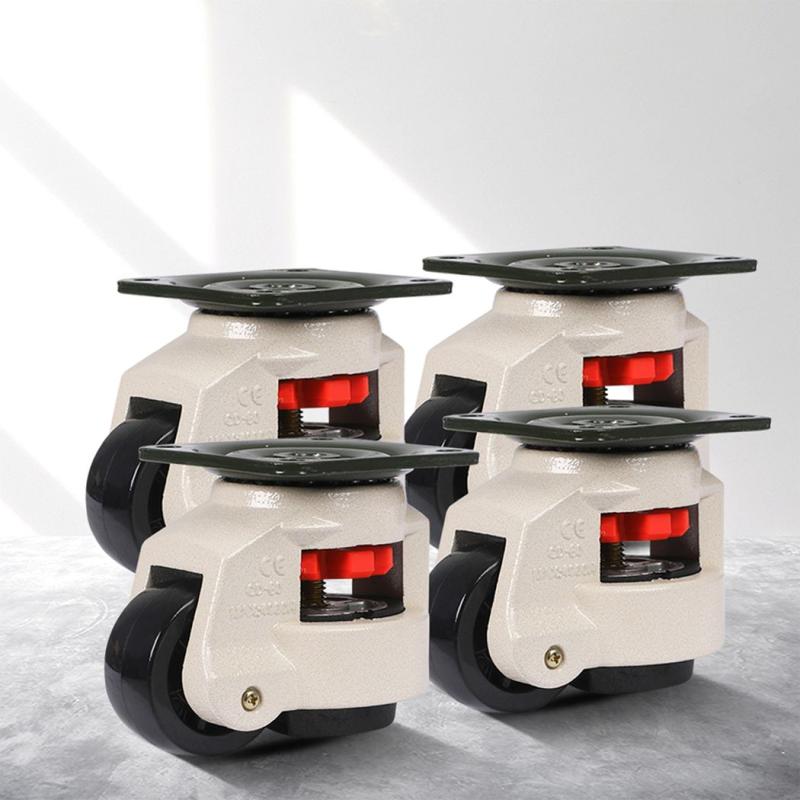 Leveling Caster Adjustable Wheel 1400KG Retractable GD80F 4PCS