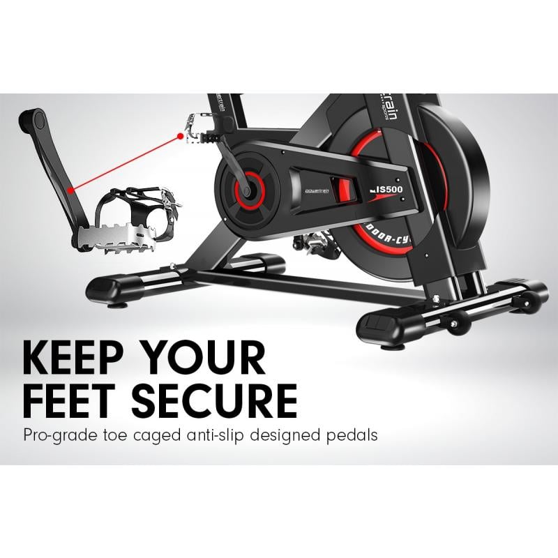 Powertrain IS-500 Heavy-Duty Exercise Bike - Black