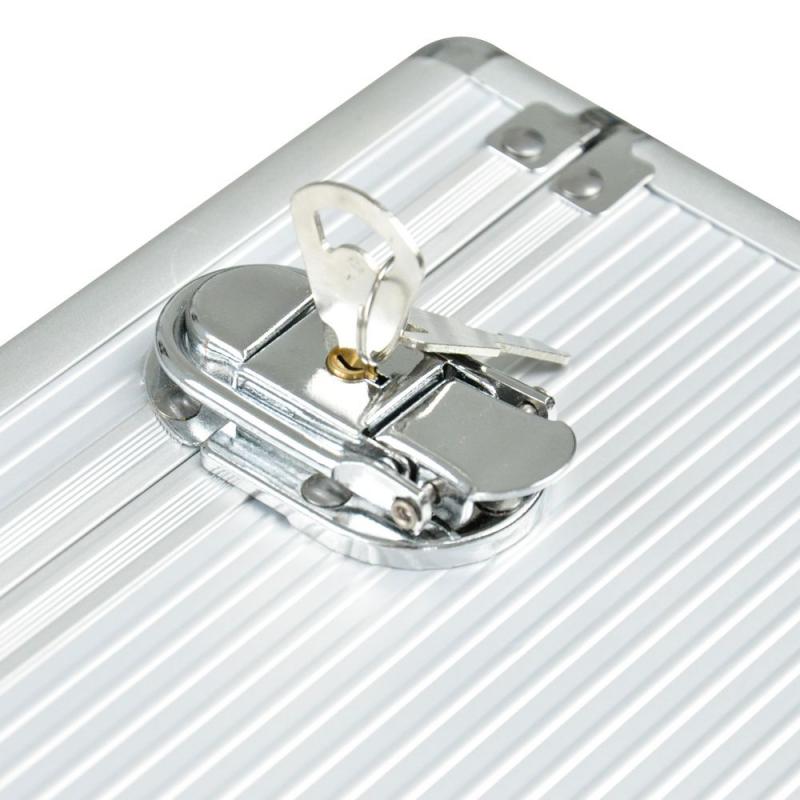 1000 Discs Aluminium CD DVD Cases Bluray Lock Storage Box Organizer