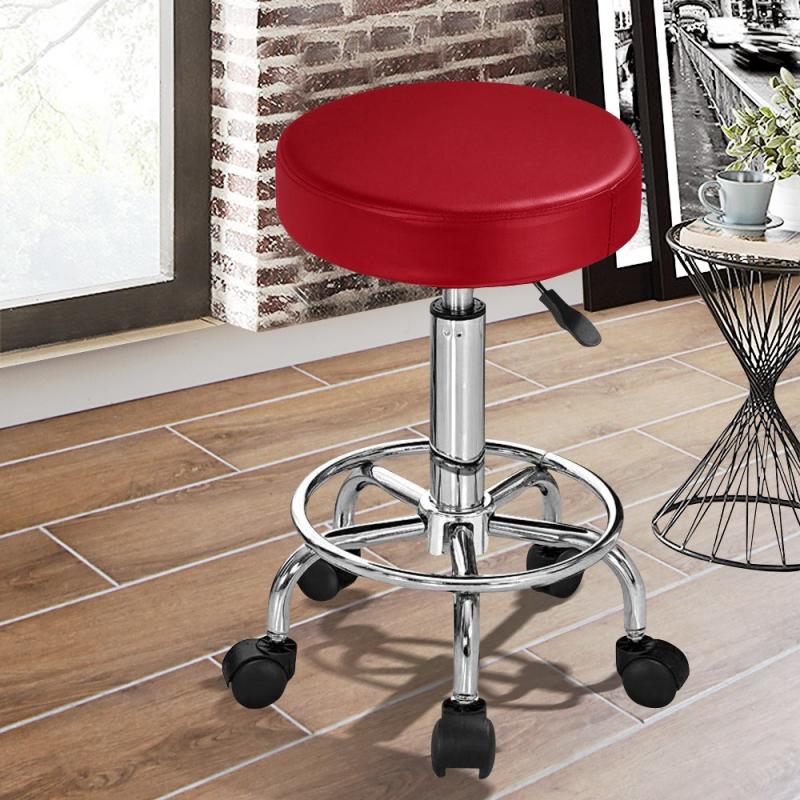 Hairdressing Salon Hydraulic Stool Barber Swivel Burgundy