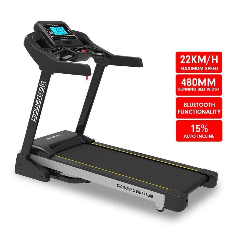 Treadmill for Home – Powertrain K2000 with 22km/h Speed & Auto Incline