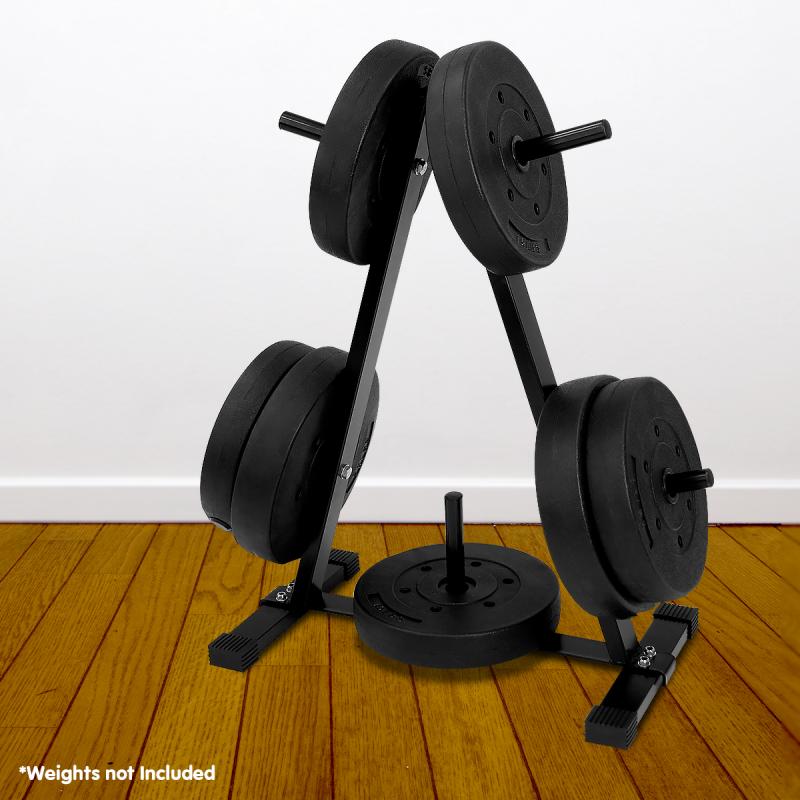 Powertrain Home Gym Weight Plates Storage Rack