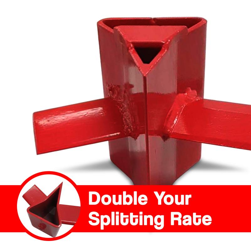 4-Way Cross Cut Log Splitter Wedge | Fits 7T-8T Splitters