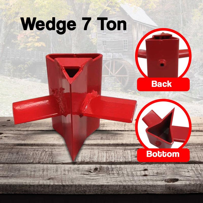 4-Way Cross Cut Log Splitter Wedge | Fits 7T-8T Splitters